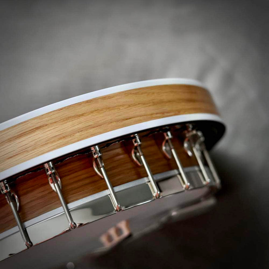 Deering White Lotus 5-String Banjo - Lightweight Bluegrass Banjo ...