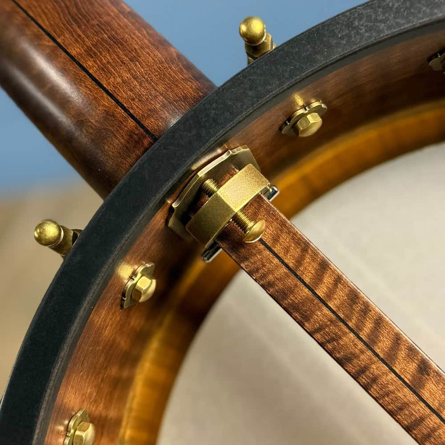 Pisgah Dobson Pro - 12" Curly Maple 5-String Openback S-Scoop – Banjo ...