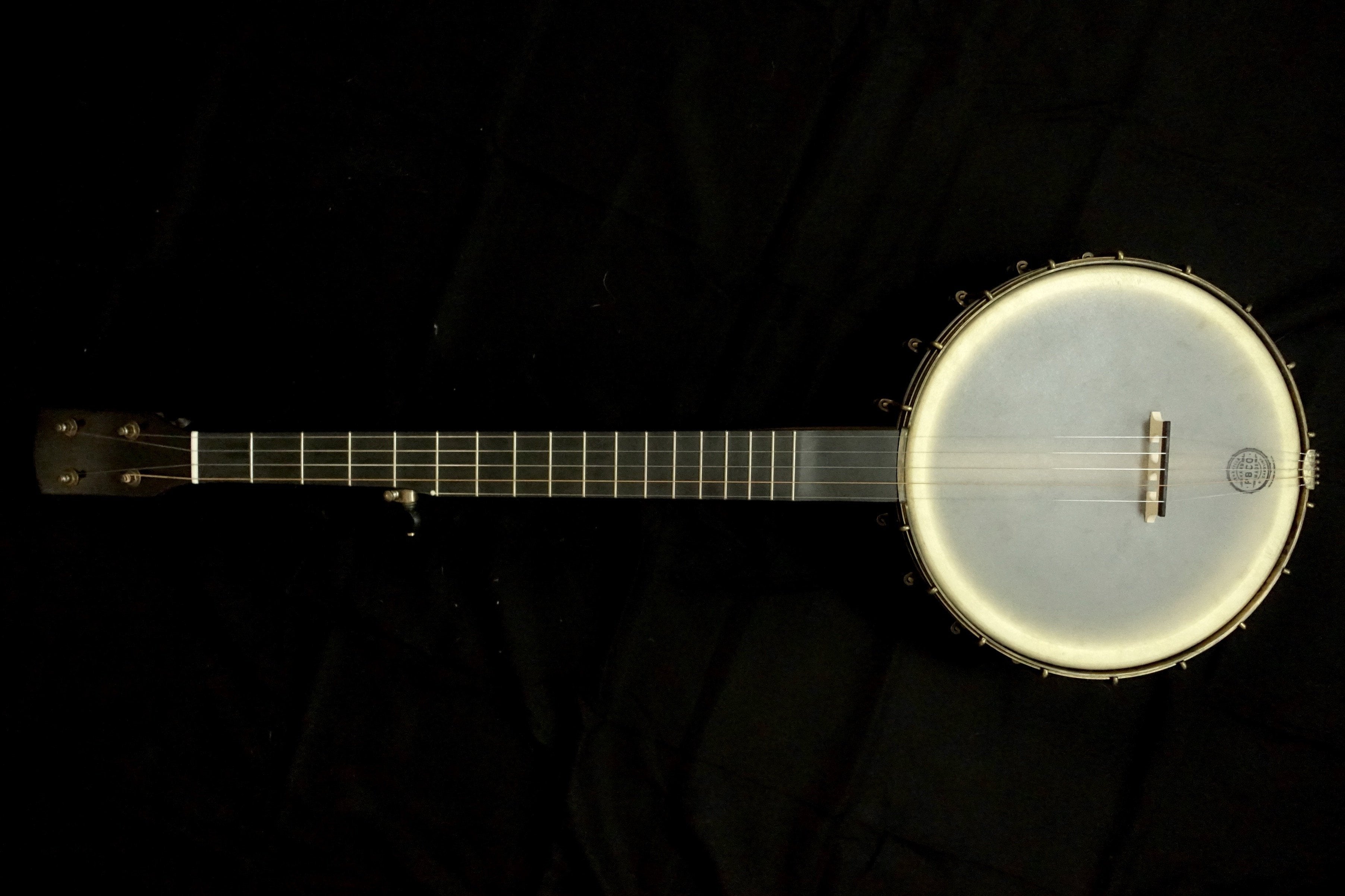 Pisgah Cherry Brass Spun Rambler Dobson 5-String Banjo Short Scale wit ...
