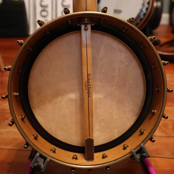Rickard Custom Spunover Rim Banjo with Skin Head - Banjo Studio